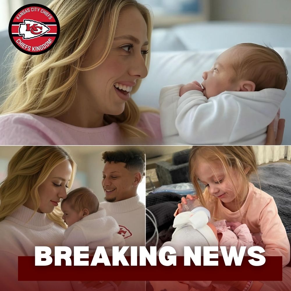 BABY BOMBSHELL! Brittany Mahomes FINALLY Reveals Golden Raye’s Face ...