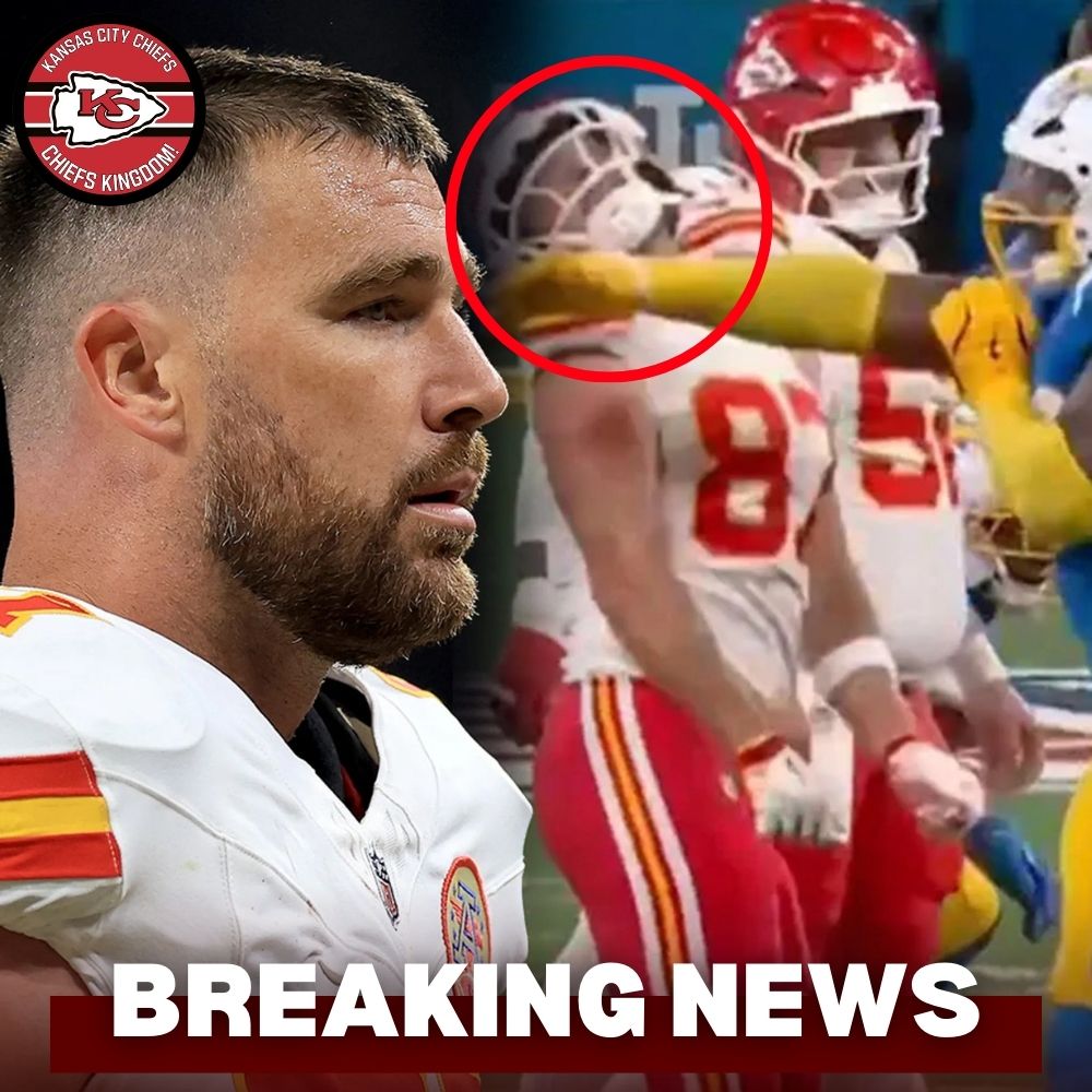 NFL DRAMA EXPLODES: Travis Kelce Gets SMASHED in the Face During ...